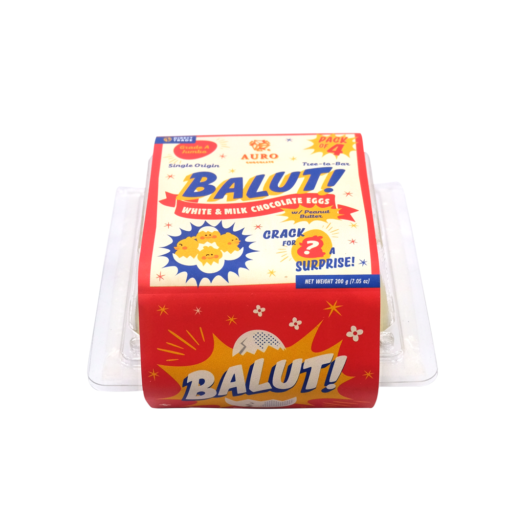 Balut White & Milk Chocolate Eggs with Peanut Butter (200G) – Auro ...