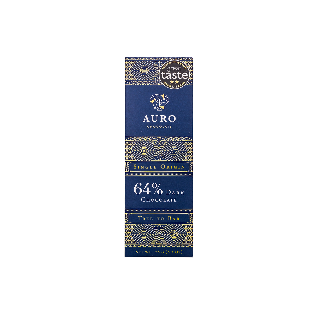64% Dark Chocolate (20G) – Auro Chocolate