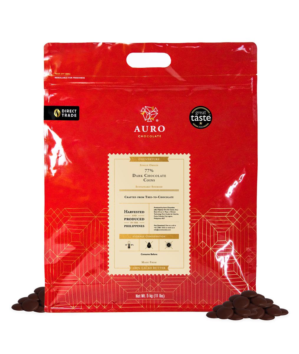 77% Dark Chocolate 5KG Coins – Auro Chocolate